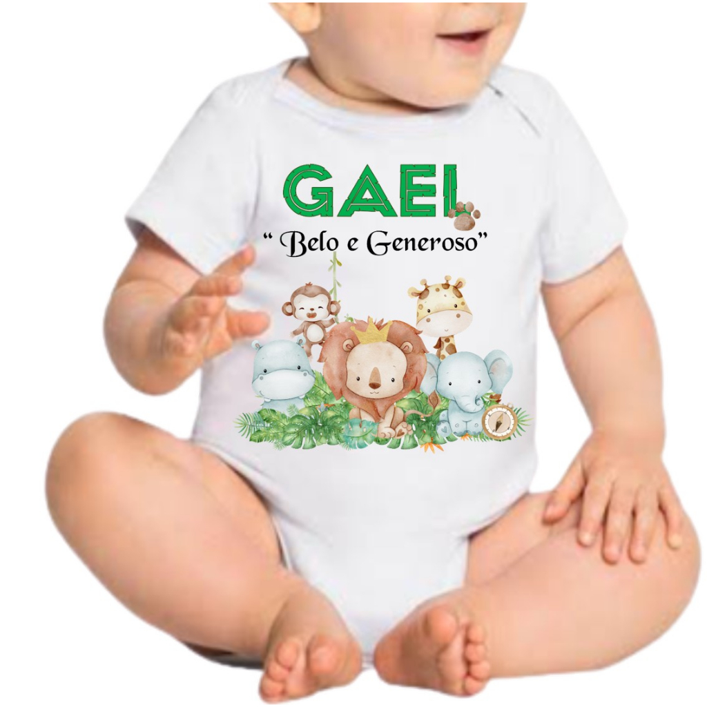 Body Safari Significado do nome Gael (ModeloII) | Shopee Brasil