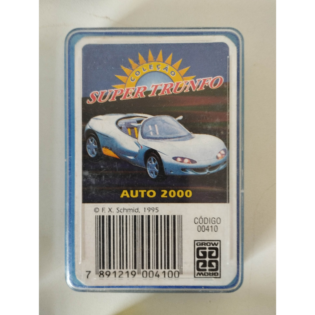 jogo super trunfo Auto 2000 grow em sua embalagem original completo com ...