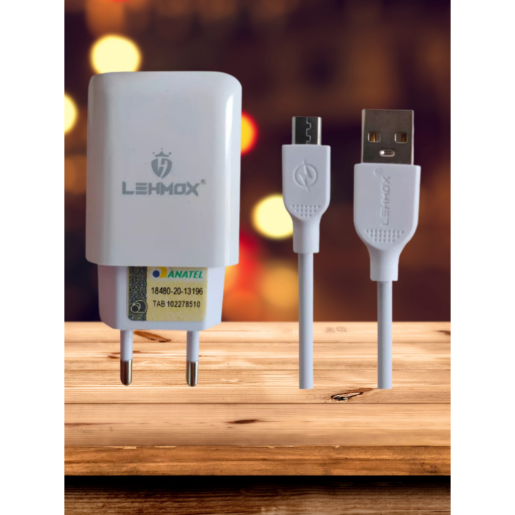 Carregador de Celular Tipo C ou V8 Lehmox Kit Completo | Shopee Brasil