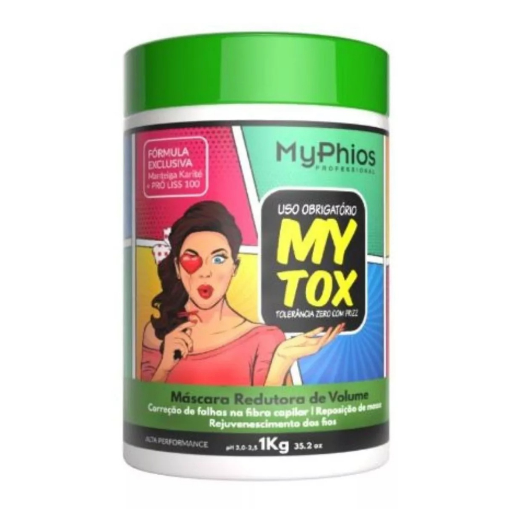 Mytox 1kg Botx Capilar My Phios Redutor De Volume | Shopee Brasil