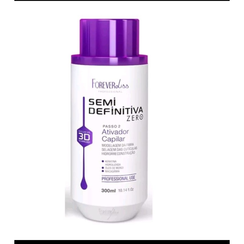 Progressiva Semi Definitiva 3D Forever Liss 300ml | Shopee Brasil