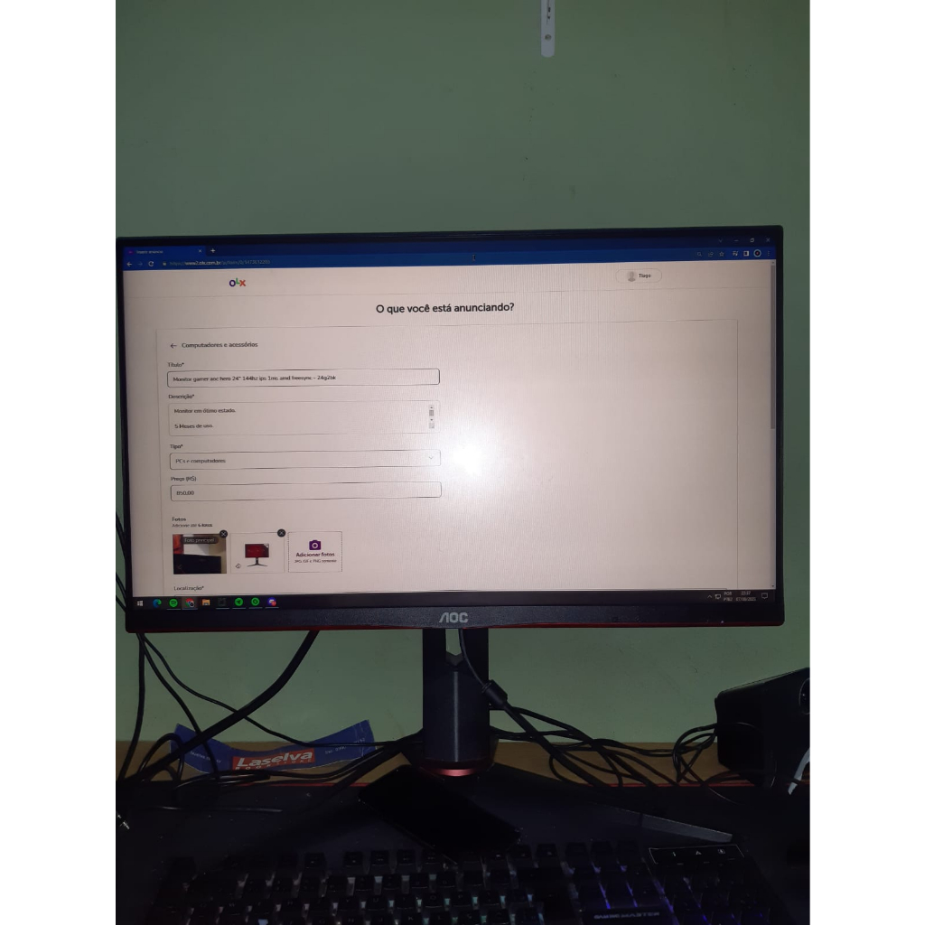 Monitor AOC 144Hz 24 Polegadas | Shopee Brasil