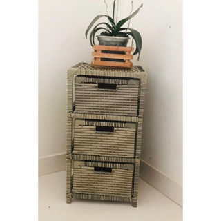 roupeiro basculante cesto roupa suja e gaveteiro organizador 3 gavetas 30x30x60cm | Shopee Brasil