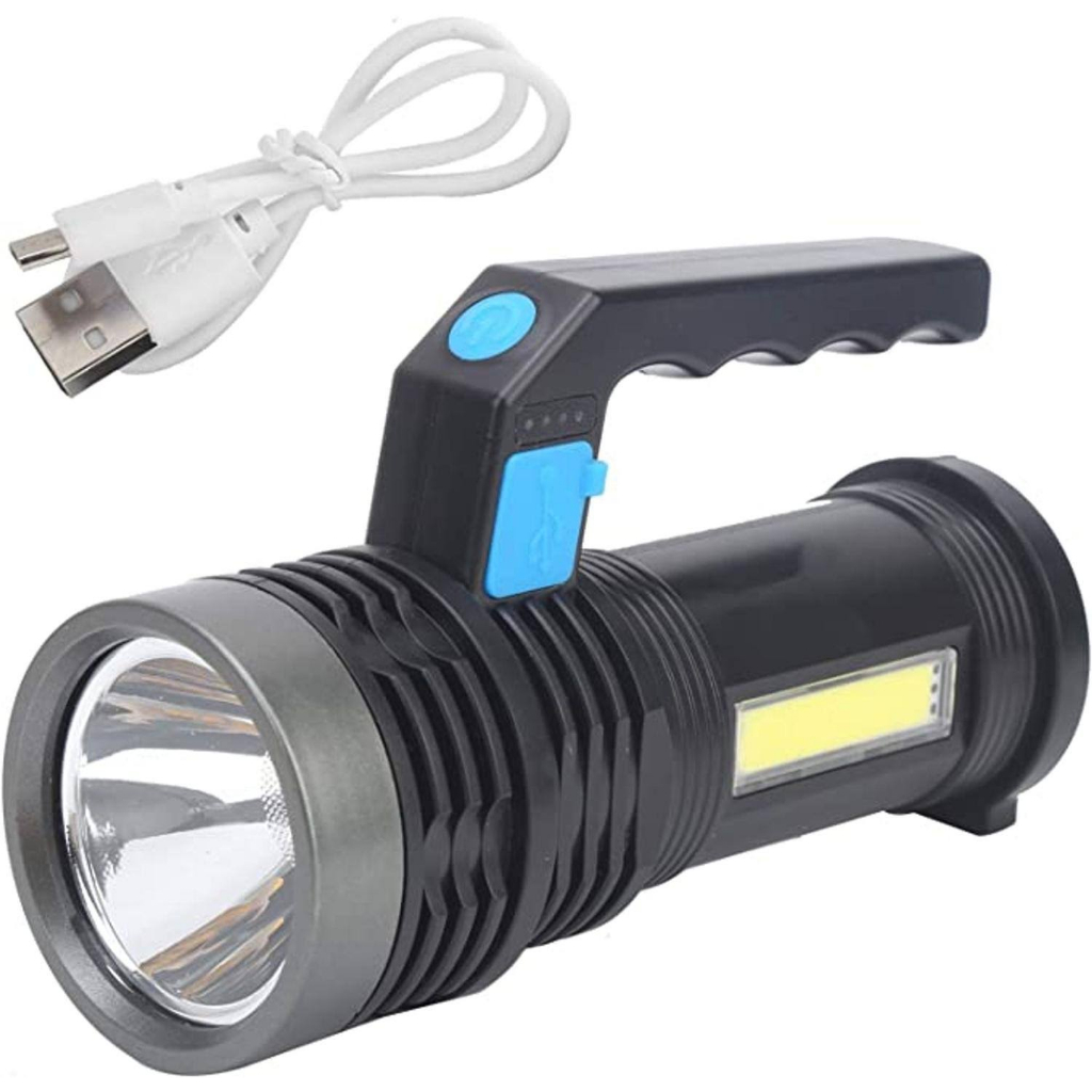 LANTERNA LED ALTO BRILHO LONGO ALCANCE USB RECARREGÁVEL ILUMINAÇÃO ...