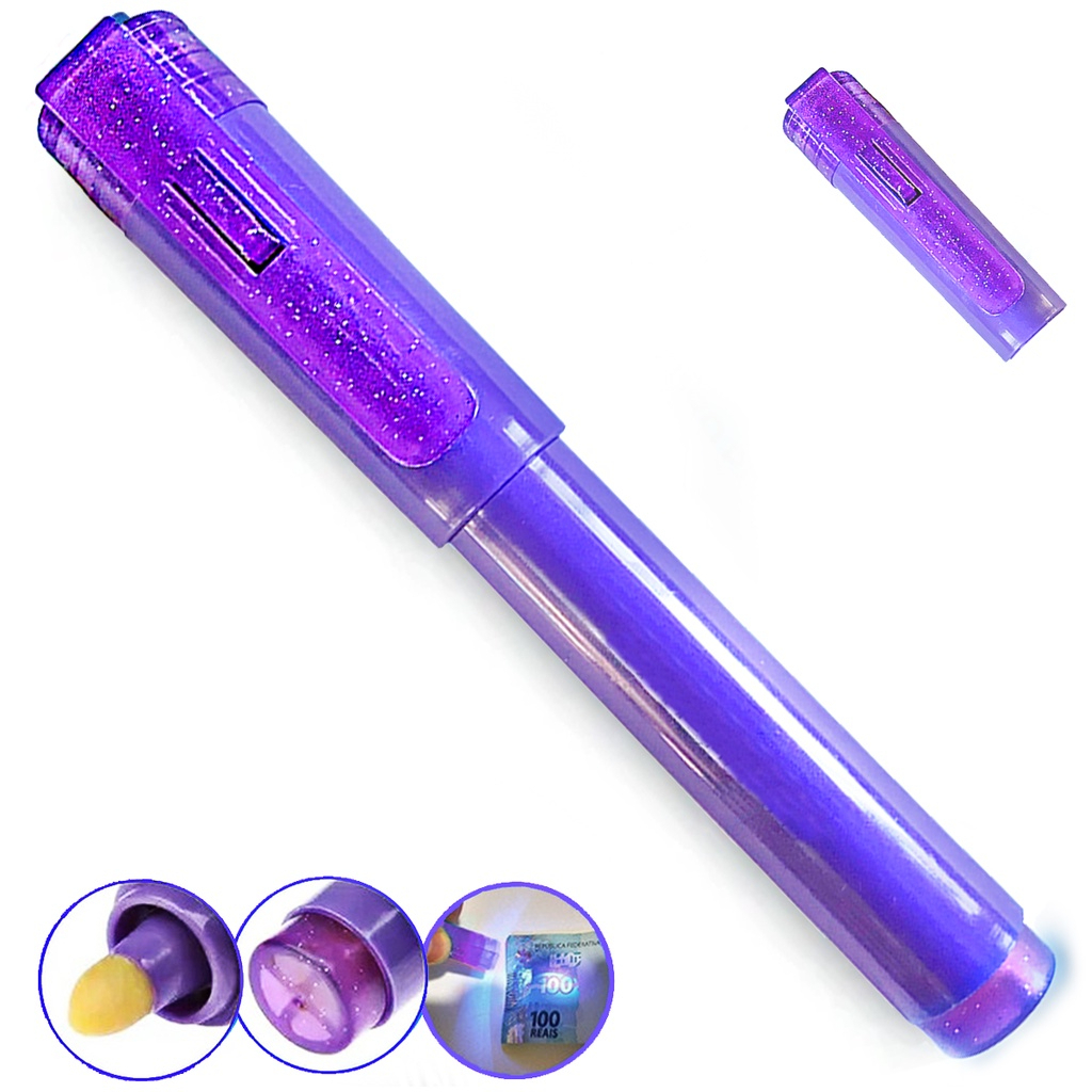 Caneta Testadora de Dinheiro E Marcadora De Nota Falsa / Teste Detector ...