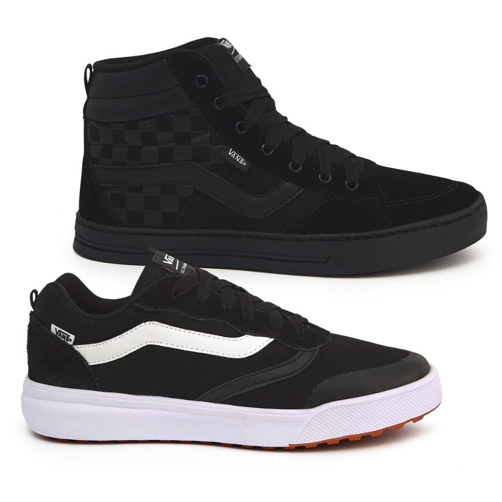 Kit Vans Bota vans old skool preto + vans ultrarange preto/branco ...