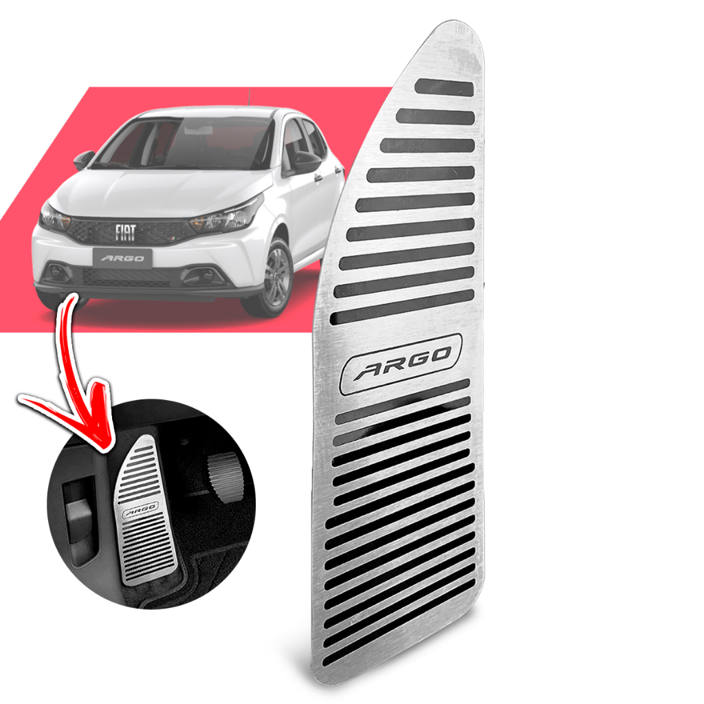 Pedaleira Descanso Apoio Zona de Pé Fiat Argo 17 18 19 20 21 22 23 ...