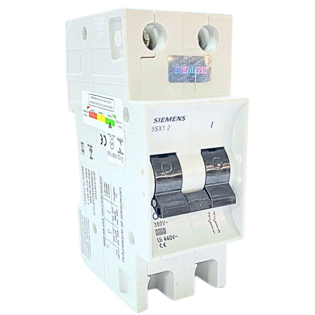 Disjuntor Bipolar Din Curva C 32a Siemens | Shopee Brasil