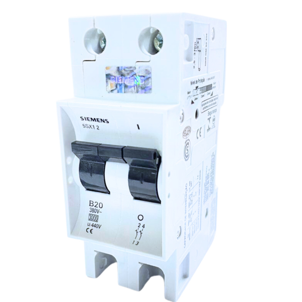 Disjuntor Bipolar Din Curva B 20a Siemens | Shopee Brasil