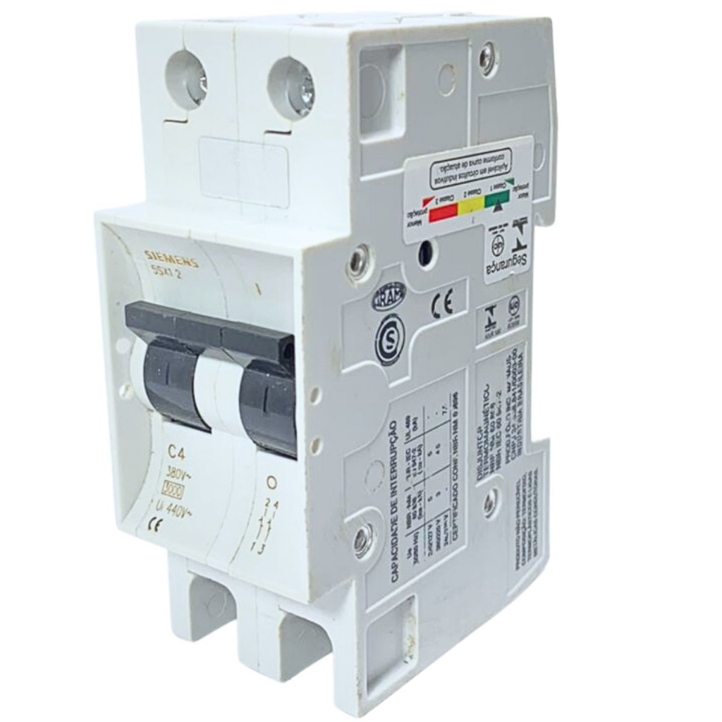 Disjuntor Bipolar Din Curva C 04a Siemens | Shopee Brasil