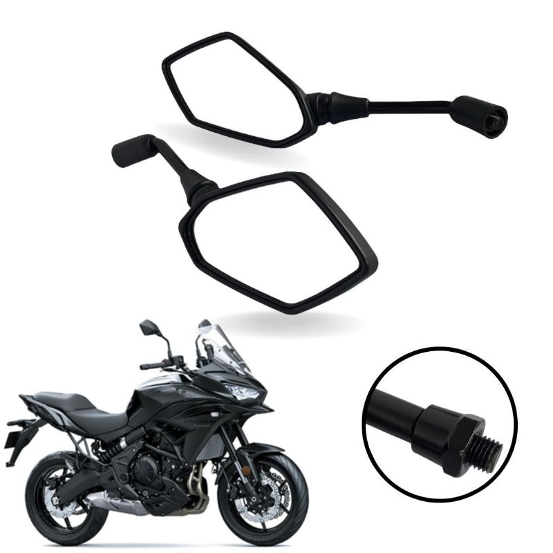 Retrovisor Kawazaki Z400 Convexo Honda Rosca Modelo Original | Shopee ...