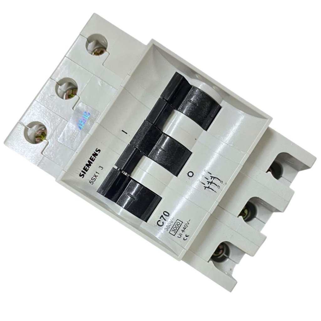 Disjuntor Tripolar Din Curva C 70a Siemens | Shopee Brasil