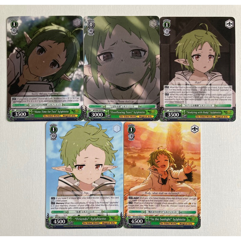 Cartas Originais de Sylphiette (Sylphy) de Mushoku Tensei Jobless ...