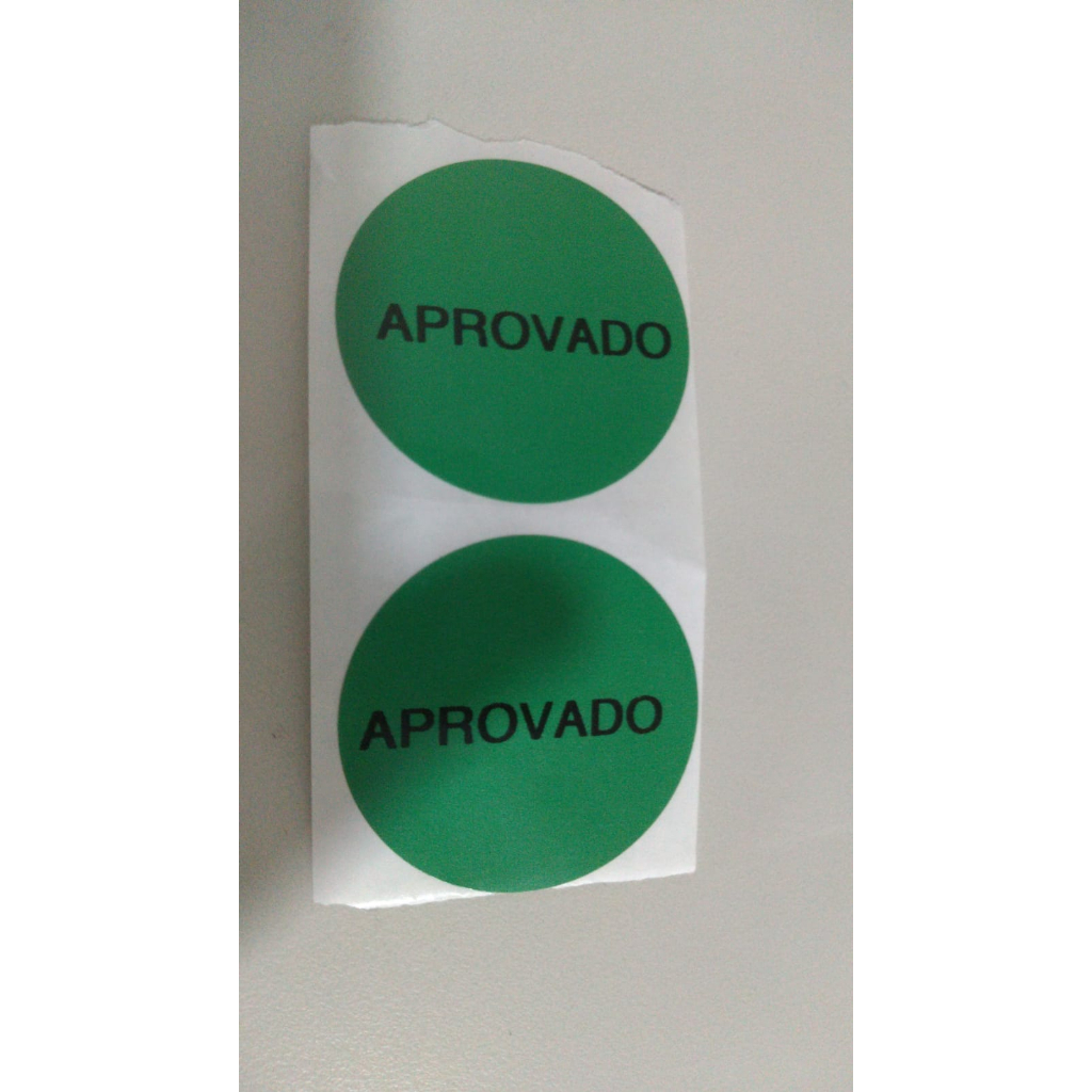 Etiqueta Selo De Produto Aprovado 40mm | Shopee Brasil