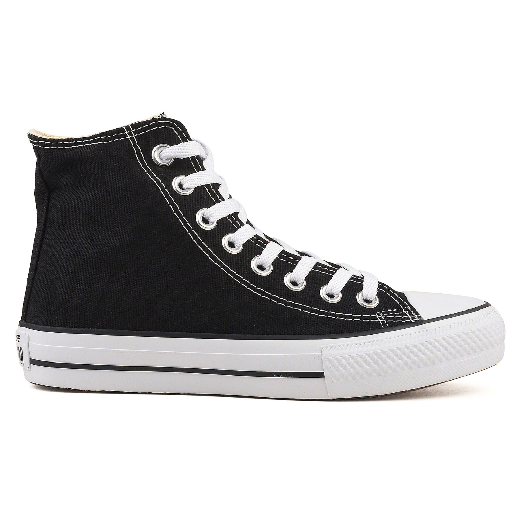 Tênis Old Star All Star Cano Alto Preto Tradicional Unissex | Shopee Brasil