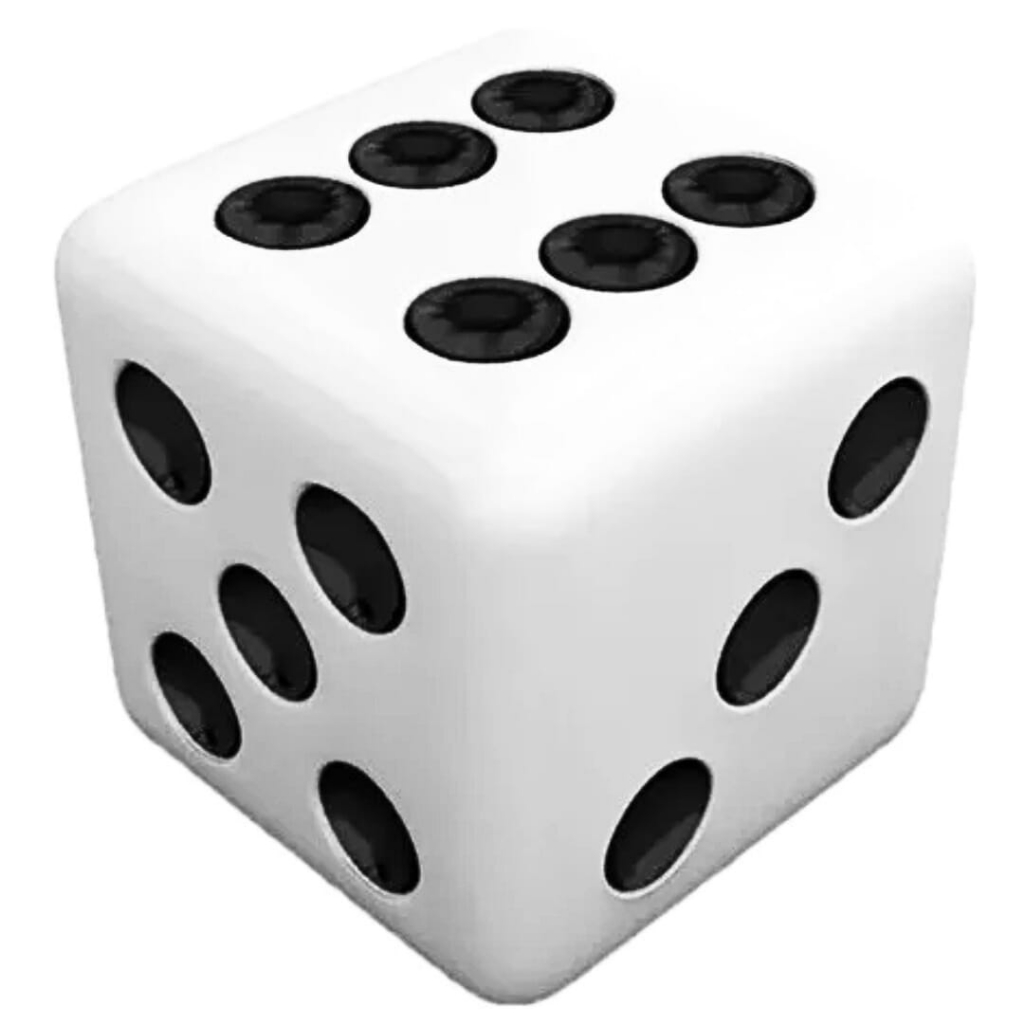 Dado 6 Lados 6 Faces Branco 16 mm Escolar Clássico tabuleiro jogos ...