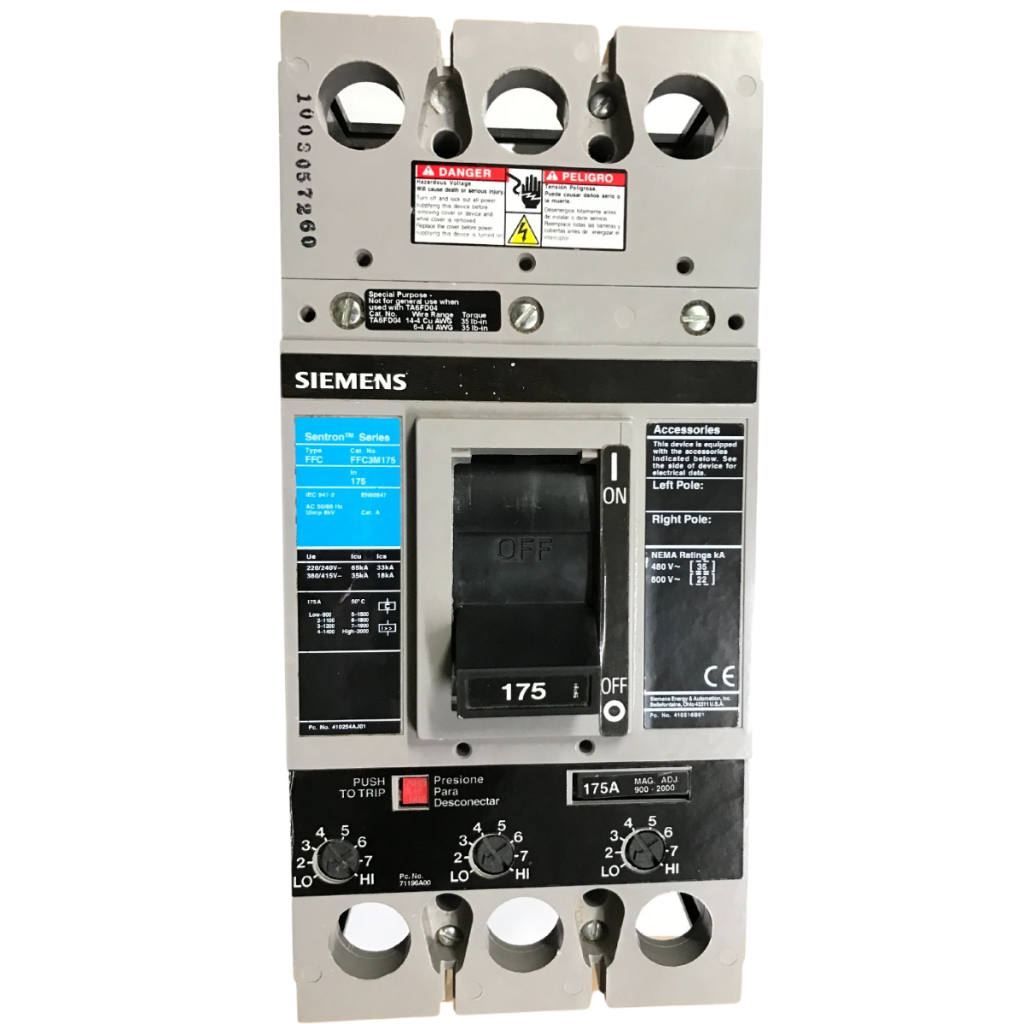 Disjuntor Caixa Moldada 3p Ta6 175a 65ka Ref Ta6fd04/siemens | Shopee ...