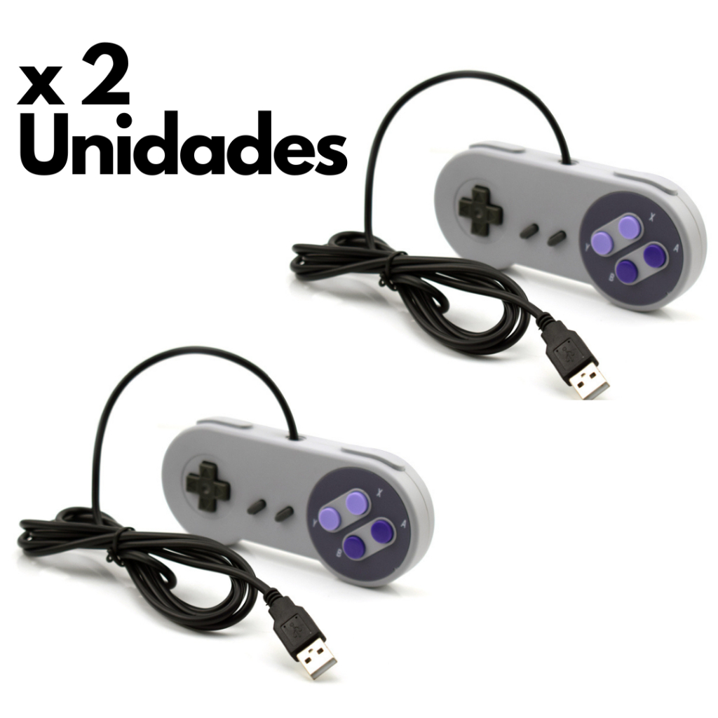 Controle Super Nintendo Snes Joystick Usb Jogos Emulador Pc | Shopee Brasil