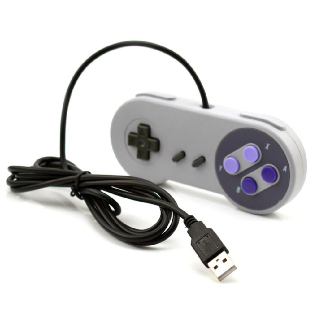 Controle Super Nintendo Snes Joystick Usb Jogos Emulador Pc | Shopee Brasil