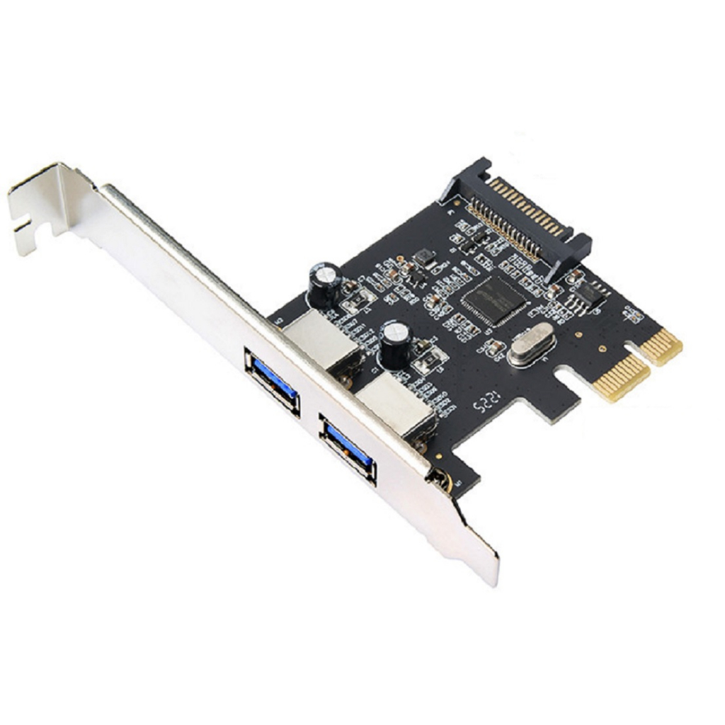 Placa Expansora USB 3.0 Pci-Ex x1 com 2 Portas para PCs | Shopee Brasil