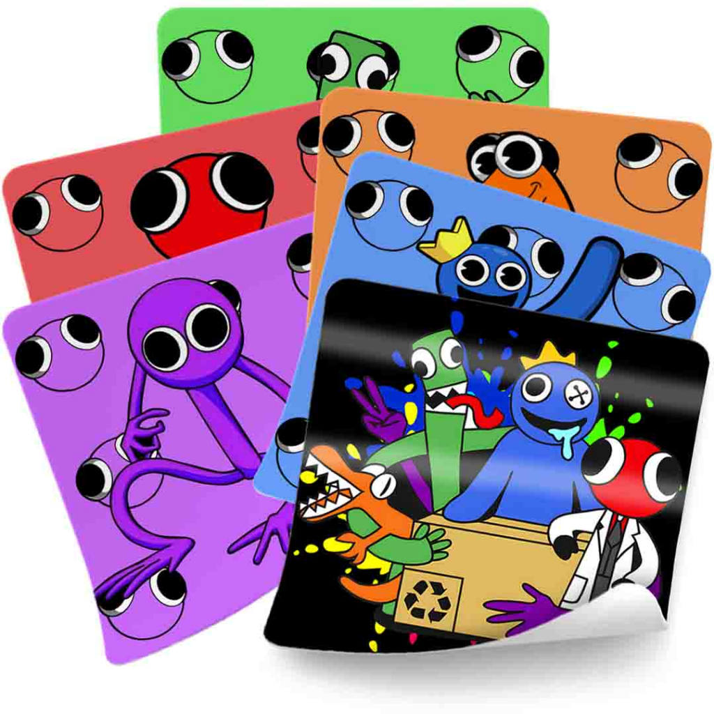 Adesivos sticker Rainbow friends roblox blue kit 6 figuras | Shopee Brasil