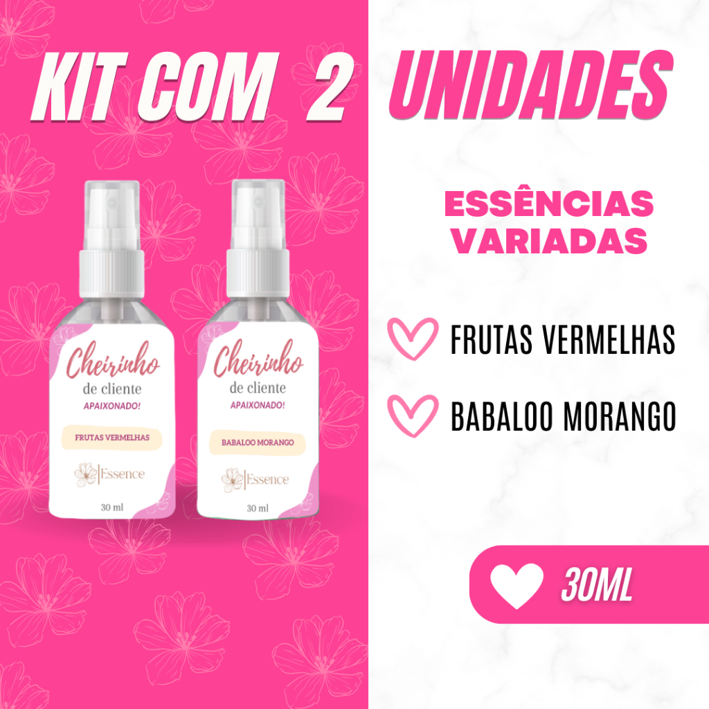Kit 2 Fragrâncias Babaloo Morango e Frutas Vermelhas Cheirinhos Para ...