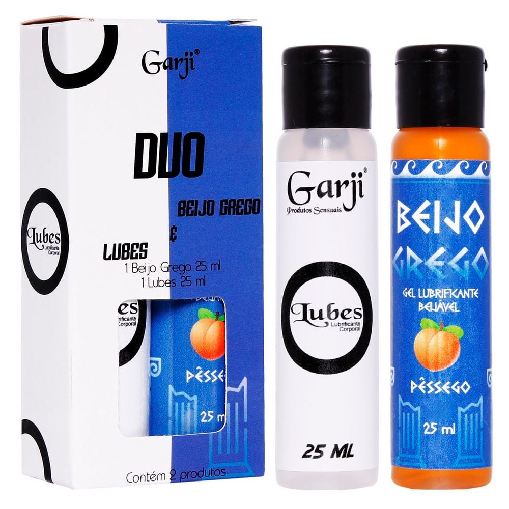 KIT BEIJO GREGO E LUBES GEL PARA MASSAGEM 25ML GARJI | Shopee Brasil