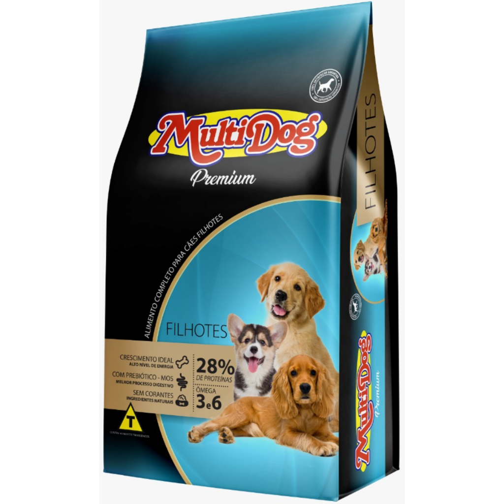 Ração Multidog Para Cães Filhotes 25kg | Shopee Brasil