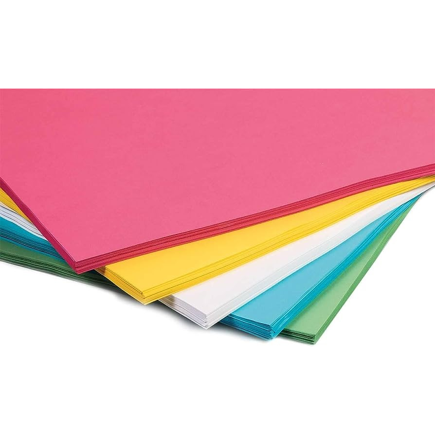 CARTOLINA PAPEL ESCOLAR 50x66cm COM 100un ALOFORM | Shopee Brasil