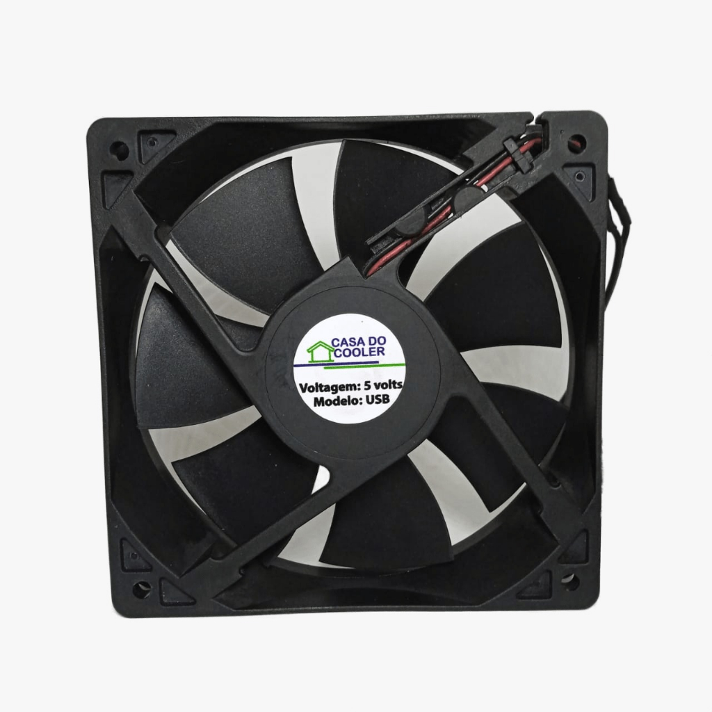 Micro Ventilador Top Cooler usb 05v rolamento silencioso 12cm | Shopee ...