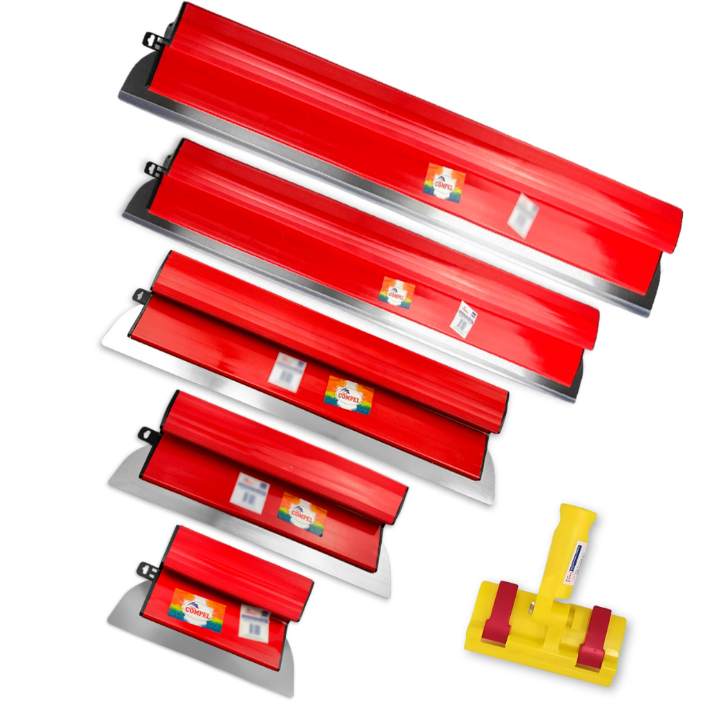 Desempenadeira Berox Compel Aço Inox Lisa 25cm 40cm 60cm 80cm 100cm ...