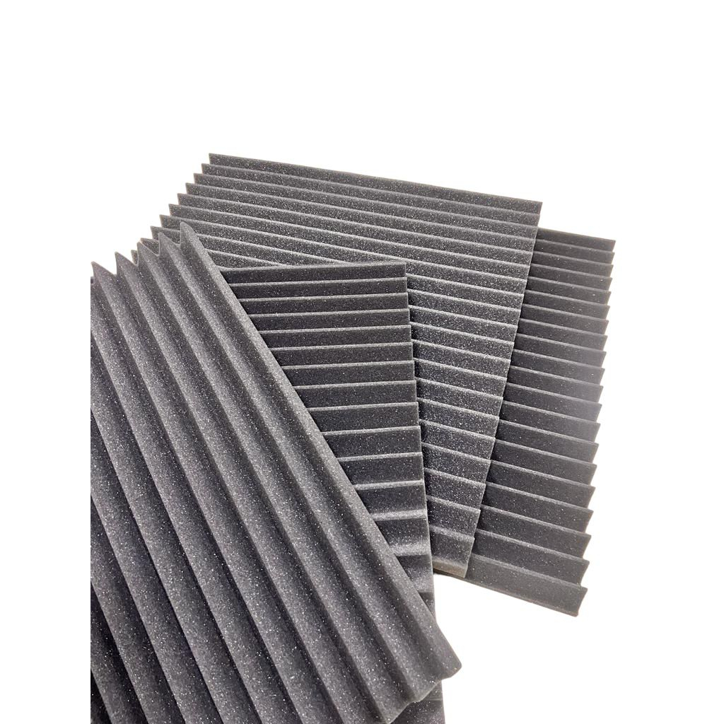 Espuma Flat Acústica 6 placas 500 X 500 X 35mm | Shopee Brasil