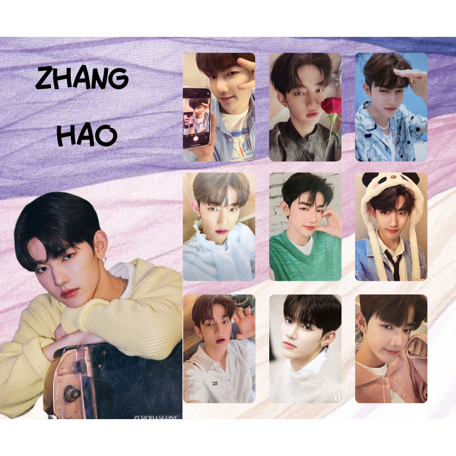 Zerobaseone Zb1 Kpop Fanmade Kit 9 Photocards Kim Ji Woong Zhang Hao Sung Han Bin Seok