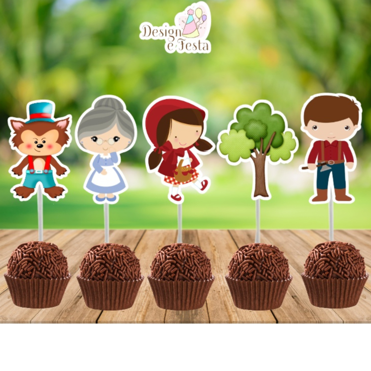 40 Tags topper para Docinhos, brigadeiro, beijinho, mini cupcake ...