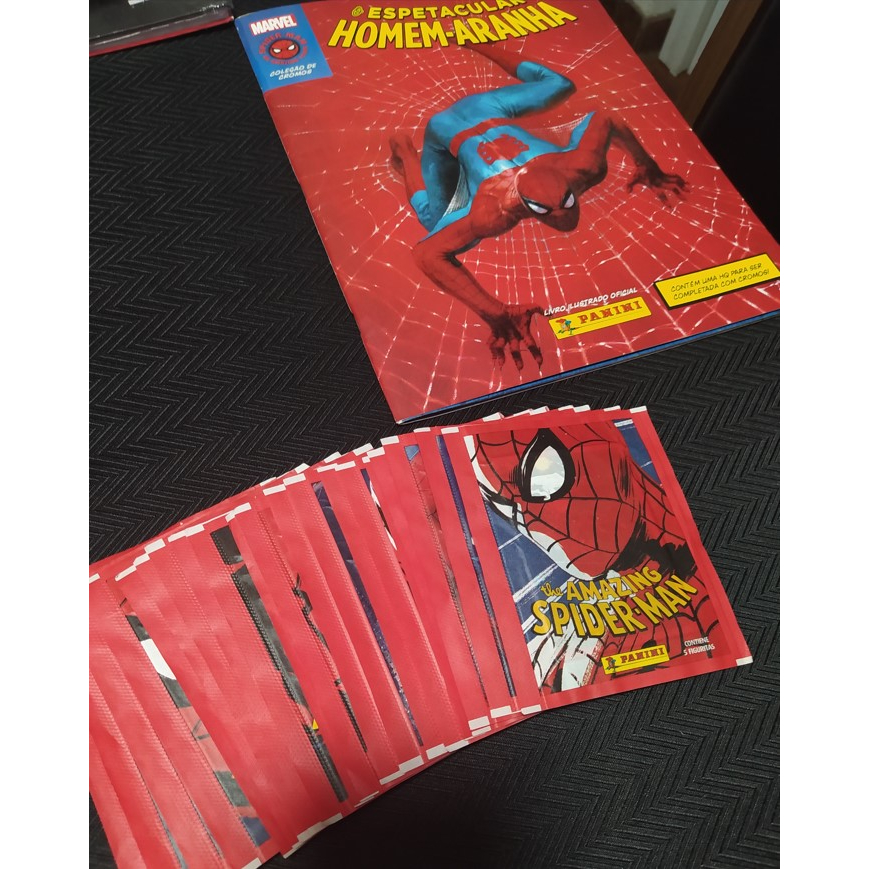 Álbum De Figurinhas Marvel O Espetacular Homem Aranha 60 Anos + 20 Envelopes (100 figurinhas ...