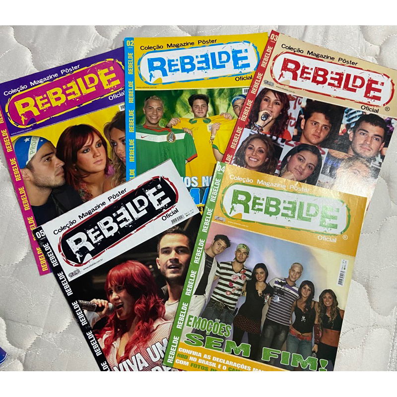 Revista Rebelde Pôster RBD | Shopee Brasil
