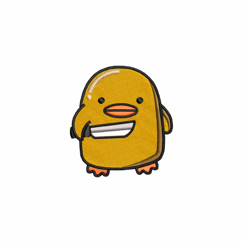 Patch Bordado Adesivo de Roupa Termocolante Pato Meme Faca | Shopee Brasil