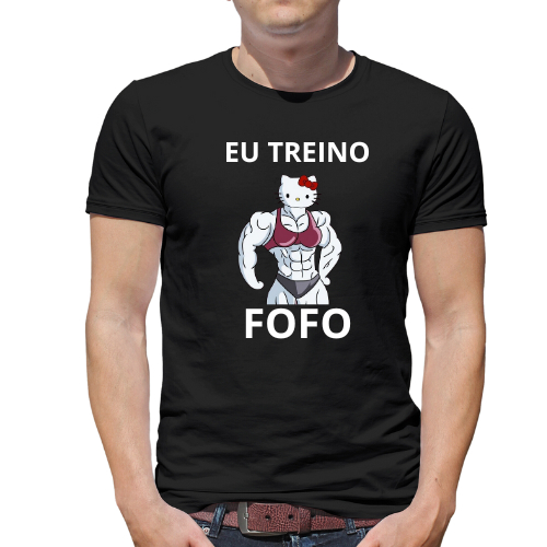 Camiseta Eu Treino Fofo Unissex Hello Kitty Maromba Musculosa | Estampa ...