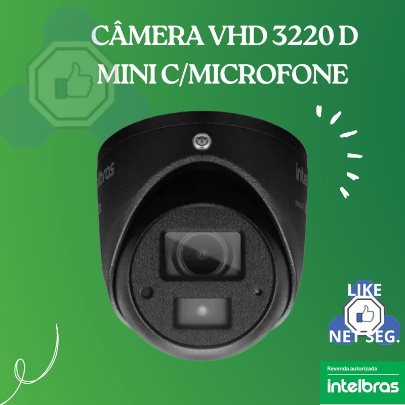 Câmera Multi HD Intelbras VHD 3220 MINI D Microfone Embutido Full HD ...
