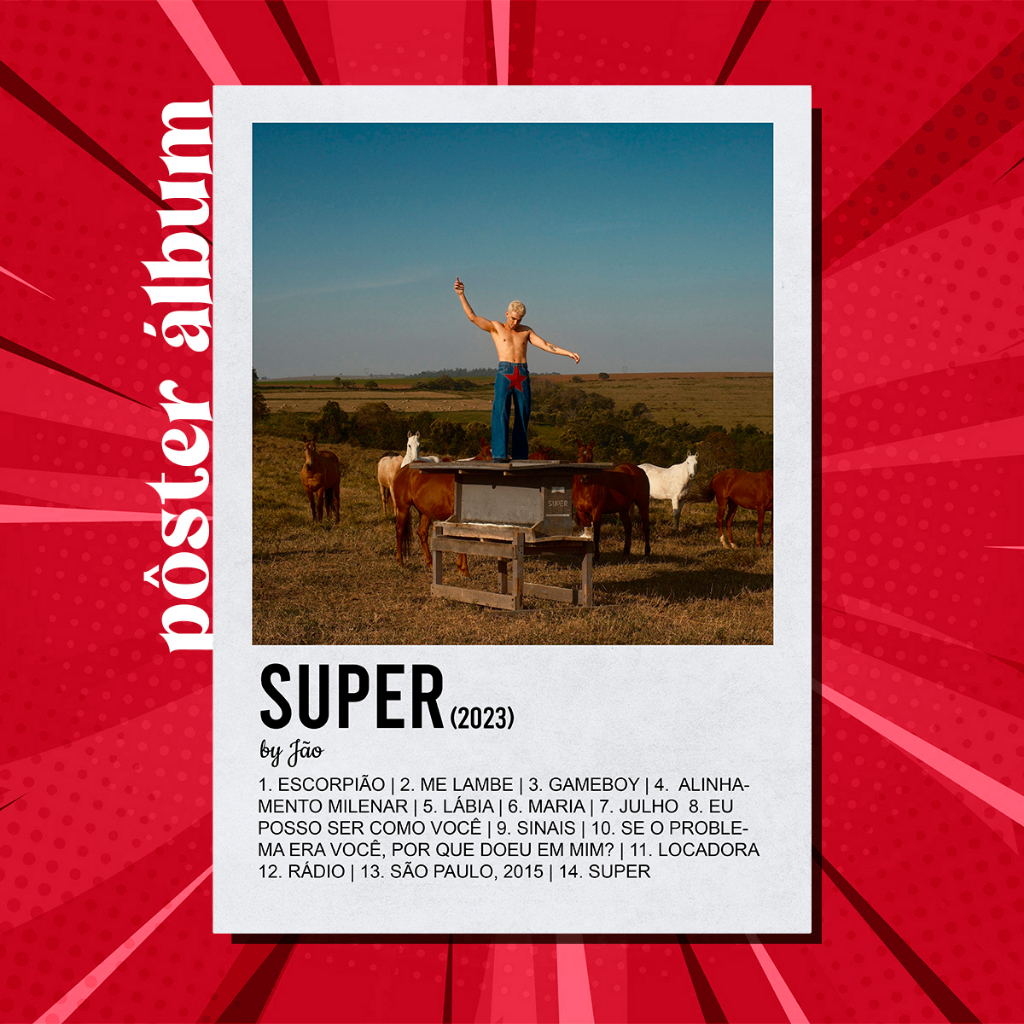 Álbum Pôsteres Jão - Discografia | Shopee Brasil