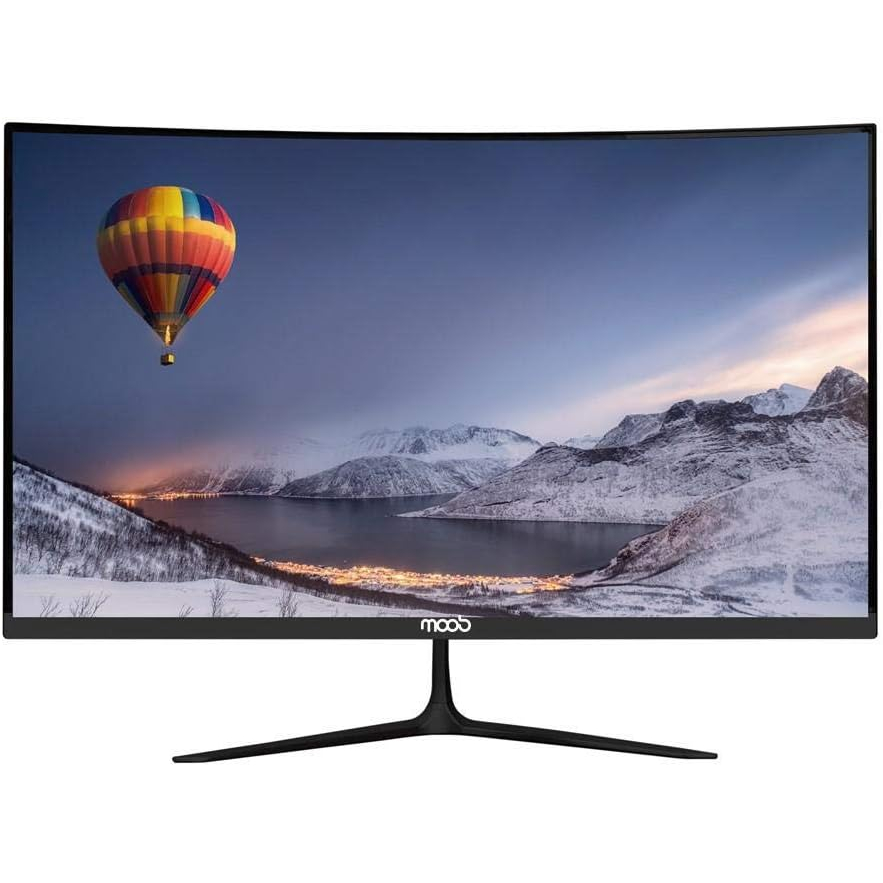 Monitor Moob 24" Curvo WideScreen 75hz | Shopee Brasil