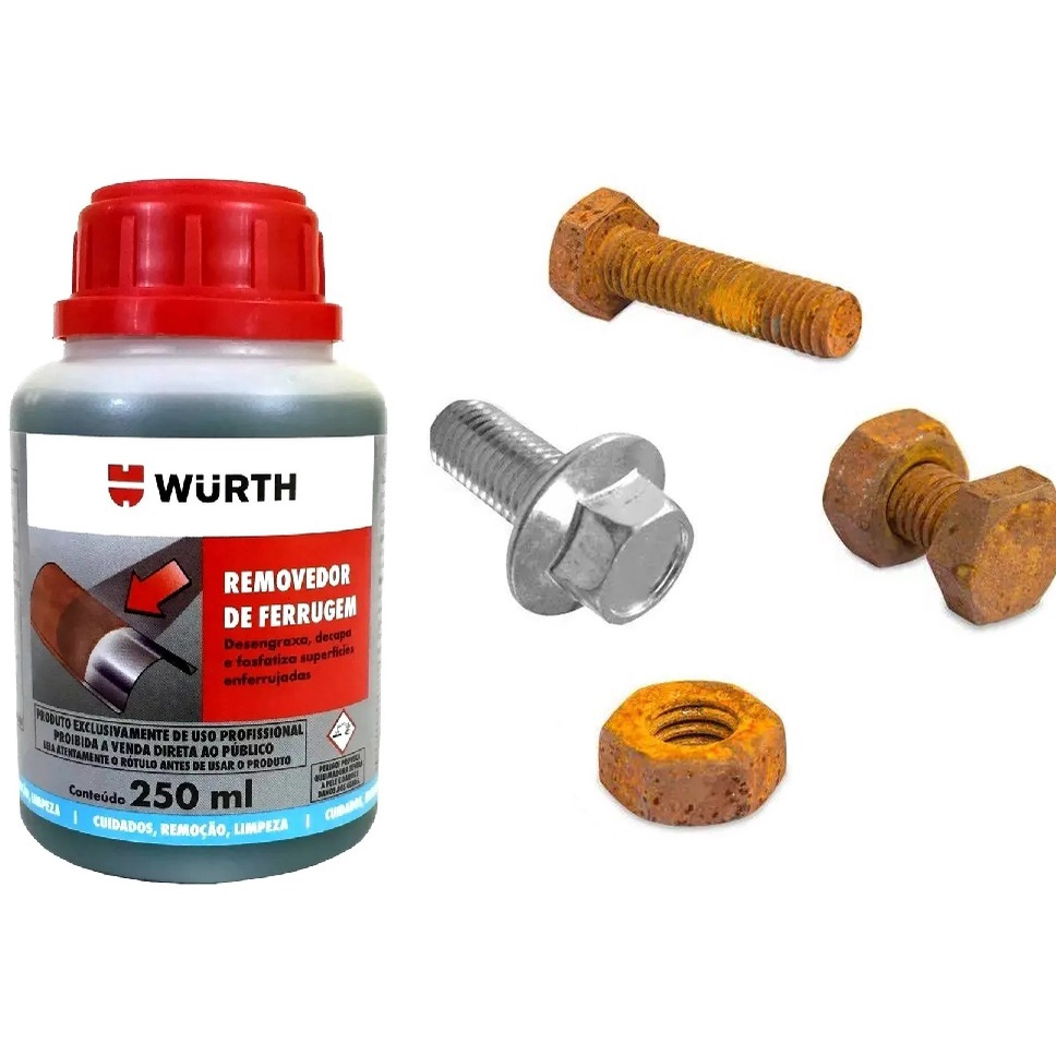 Removedor Ferrugem Wurth Oxidação Corrosão Decapante 250ml | Shopee Brasil