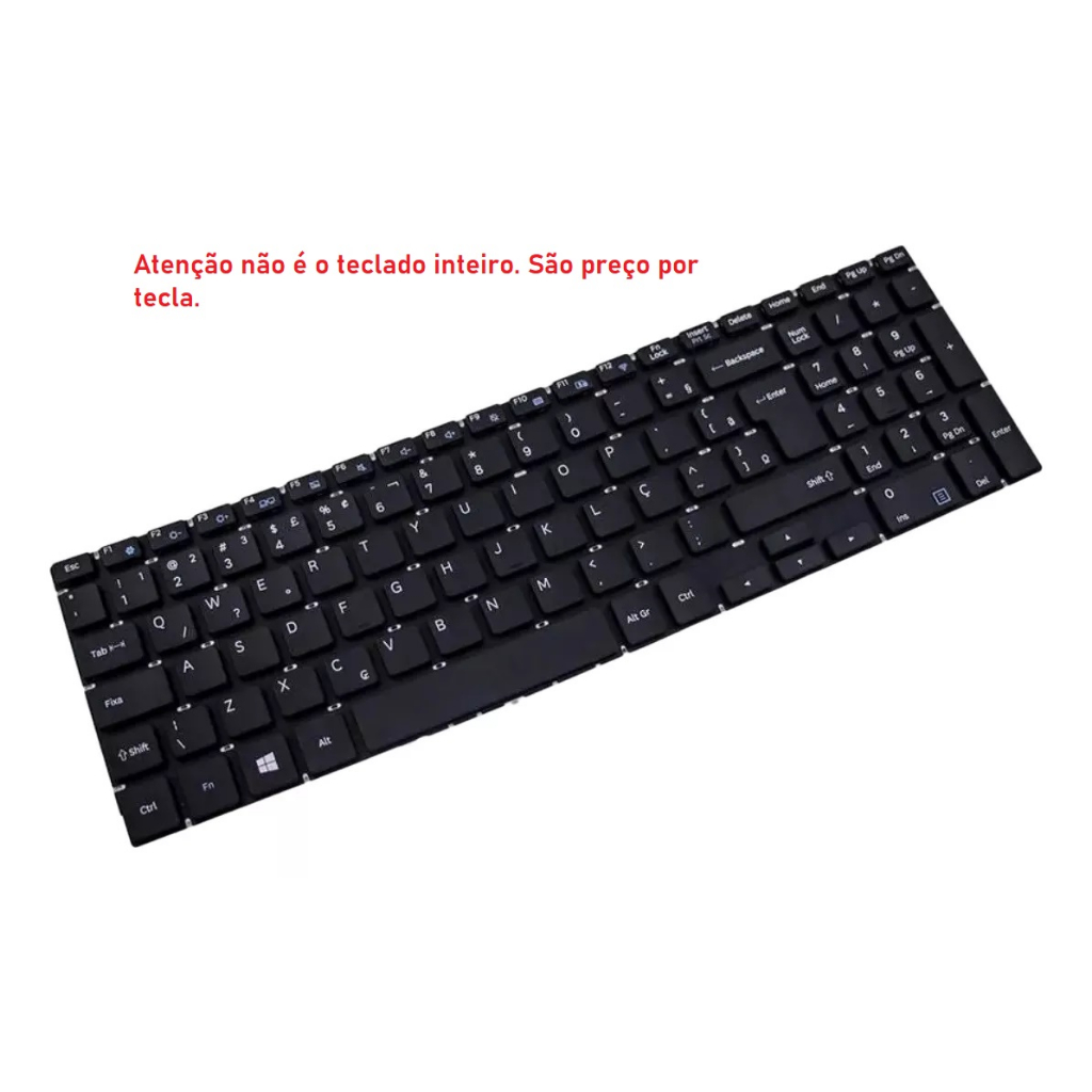 TECLAS SEPARADAS TECLADO notebook samsung np 350xaaf3br. LEIA O ANÚNCIO ...