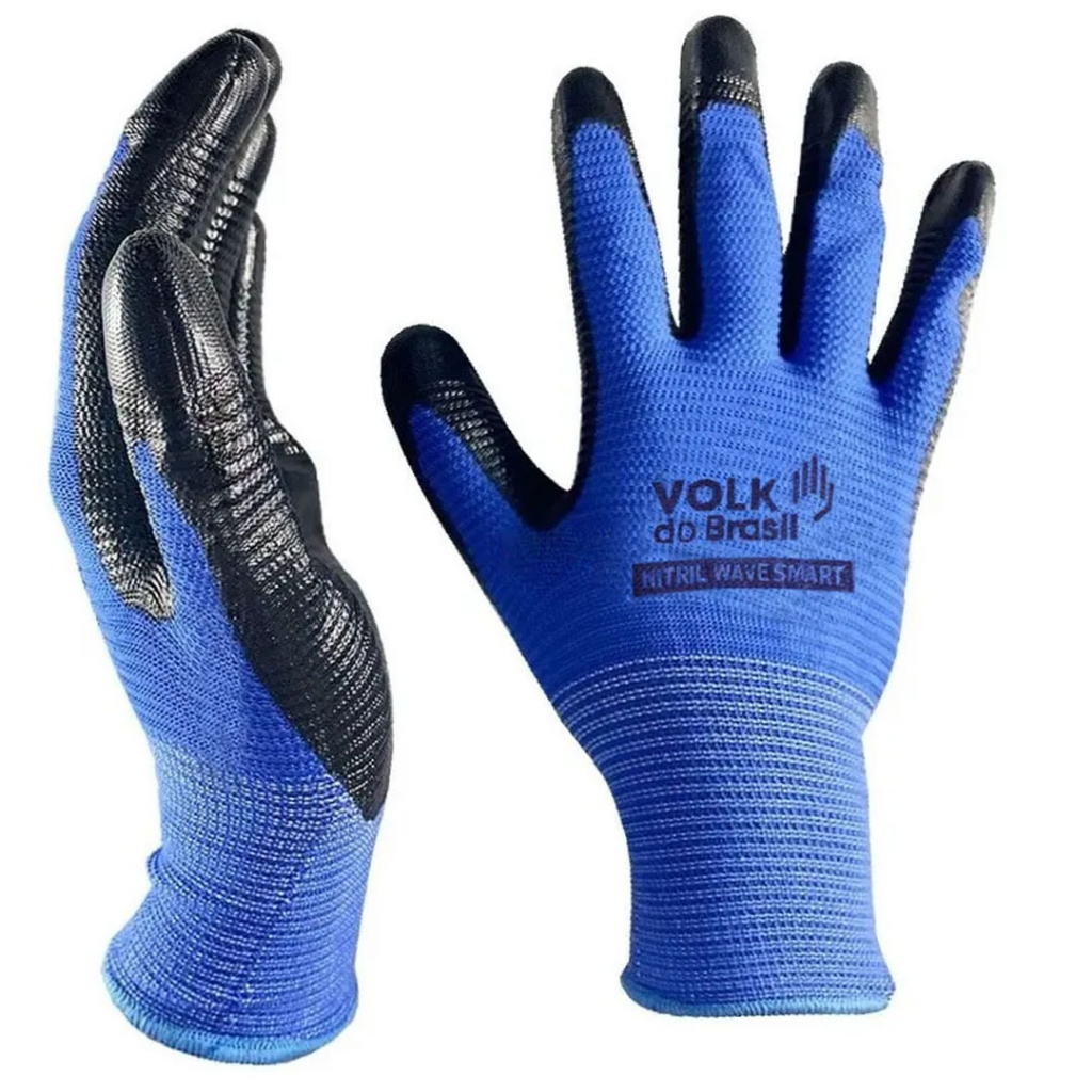 LUVA MULTITATO REVESTIDA COM LÁTEX NITRÍLICO NITRIL WAVE SMART - VOLK ...