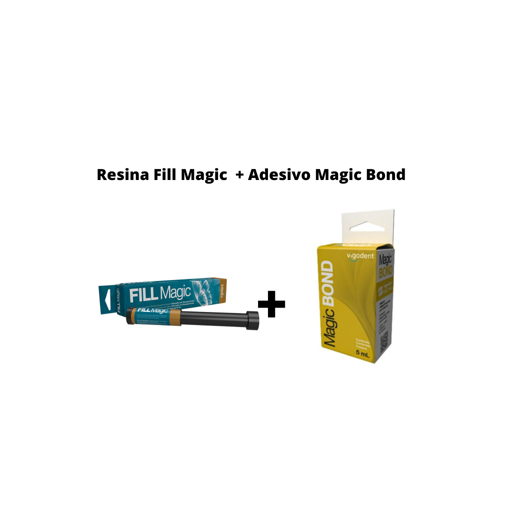 Kit Resina Fill Magic Esmalte + Adesivo Magic Bond | Shopee Brasil