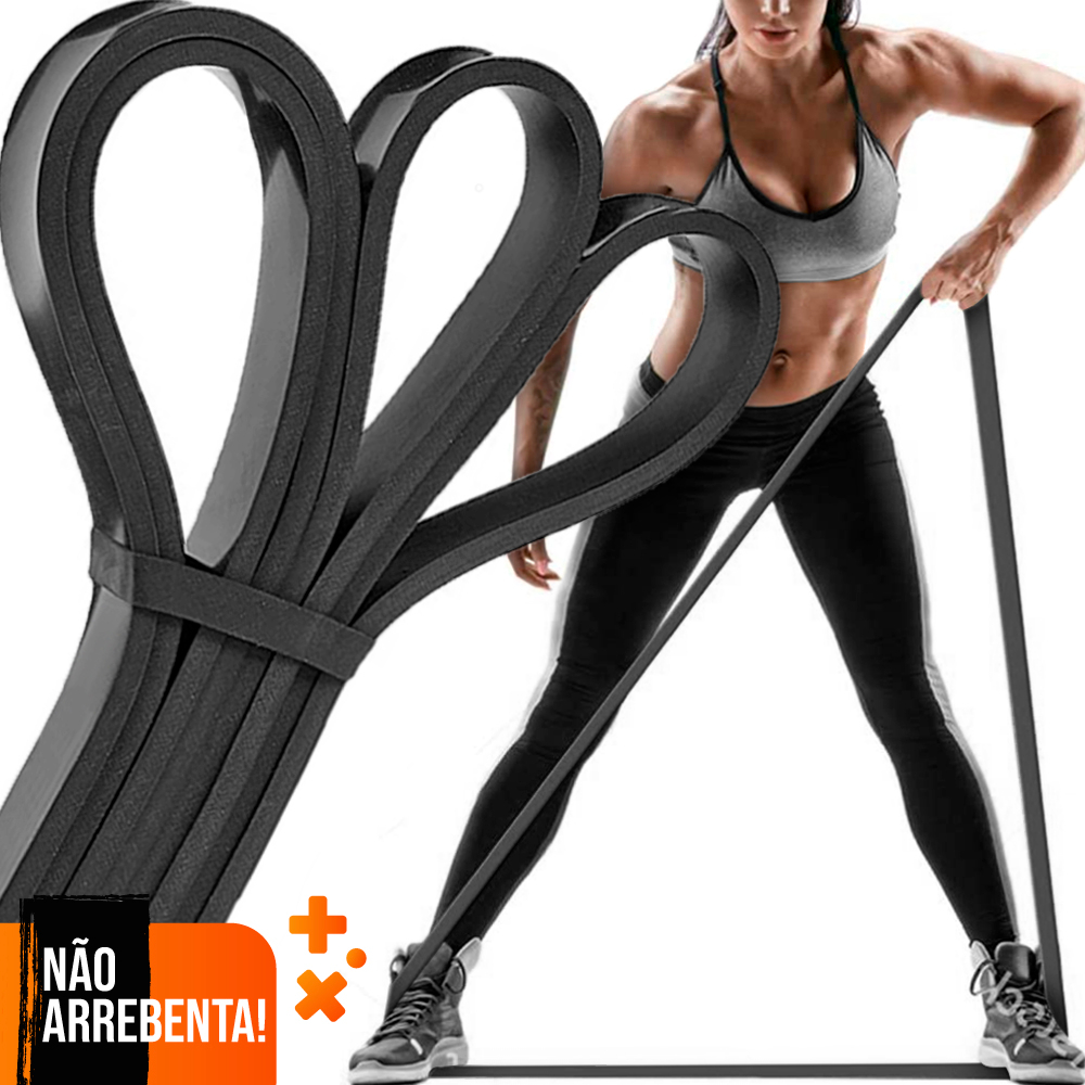 Elastico Extensor Super Band Medio Exercicios Faixa Elastica Treino ...