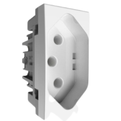 MÓDULO TOMADA 2P+T 10A 250V BRANCO INOVA PRO ALUMBRA | Shopee Brasil