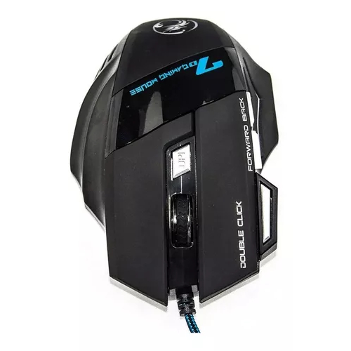 Mouse Gamer Laser X7 2400dpi Led Usb 7 Botões Profissional | Shopee Brasil