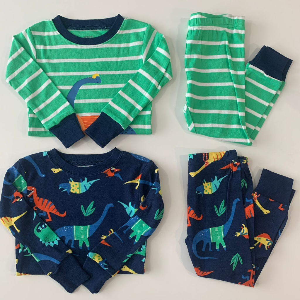 Pijama Dinossauros Verde - C@rters (2 anos) | Shopee Brasil