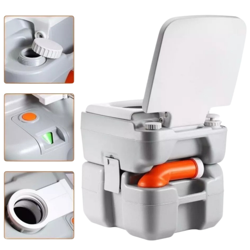 Vaso Sanitário Portátil 22 Litros Porta Potti Comfort Motorhome Trailer ...